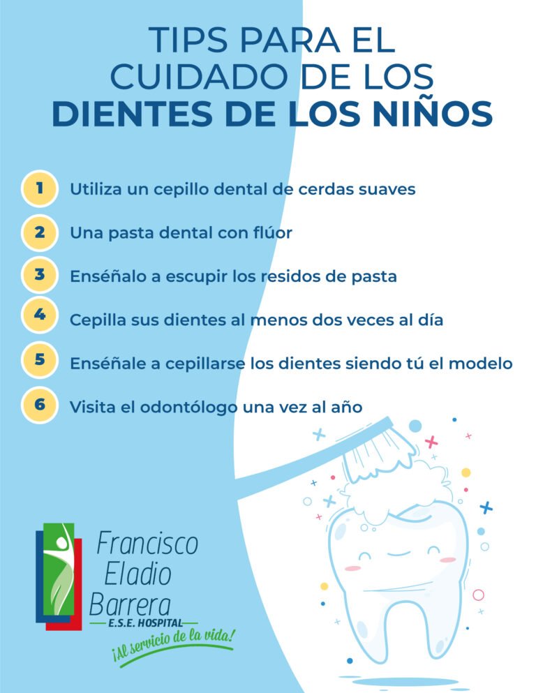 TIPS PARA EL CUIDADO DE LOS DIENTES DE LOS NIÑOS – E.S.E. Hospital ... TIPS PARA EL CUIDADO DE LOS DIENTES DE LOS NIÑOS – E.S.E. Hospital ...